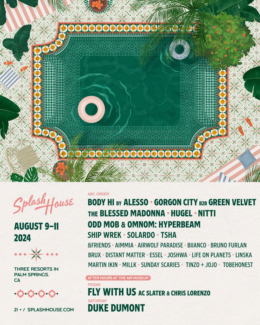 Splash House 2024 Official Lineup: Weekend One and Two