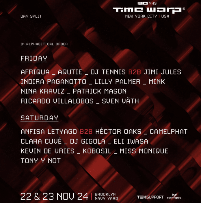Time Warp Festival Celebrates 30-Years in New York w/ 2024 Lineup